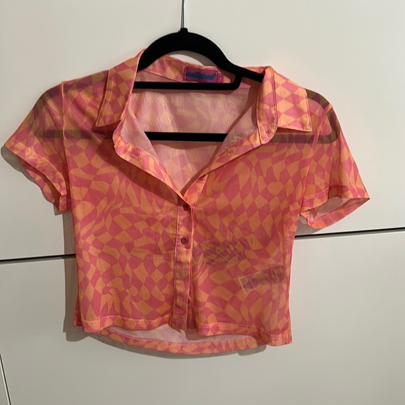 Edikted | Tops | Edikted Mesh Button Up | Poshmark